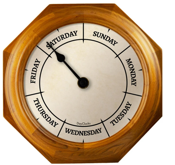 Day Of The Week Clock Unique Gifts For Guys day-of-the-week-clock-unique-gifts-for-guys
